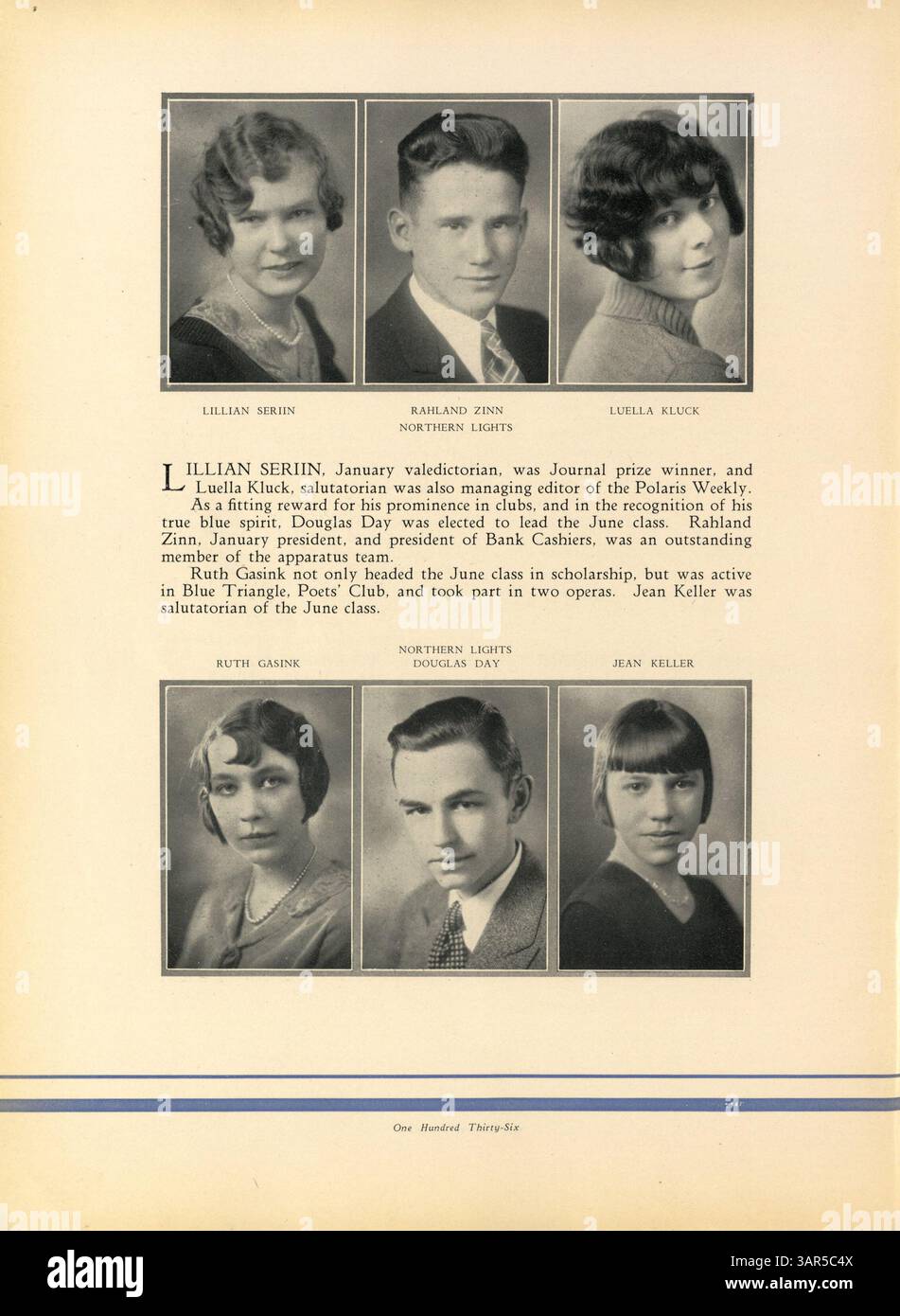 The North High Yearbook from 1930 includes portraits, academic clubs ...