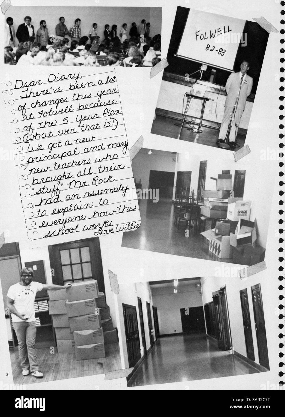 This 1983 yearbook of Folwell Jr. High features students, faculty ...