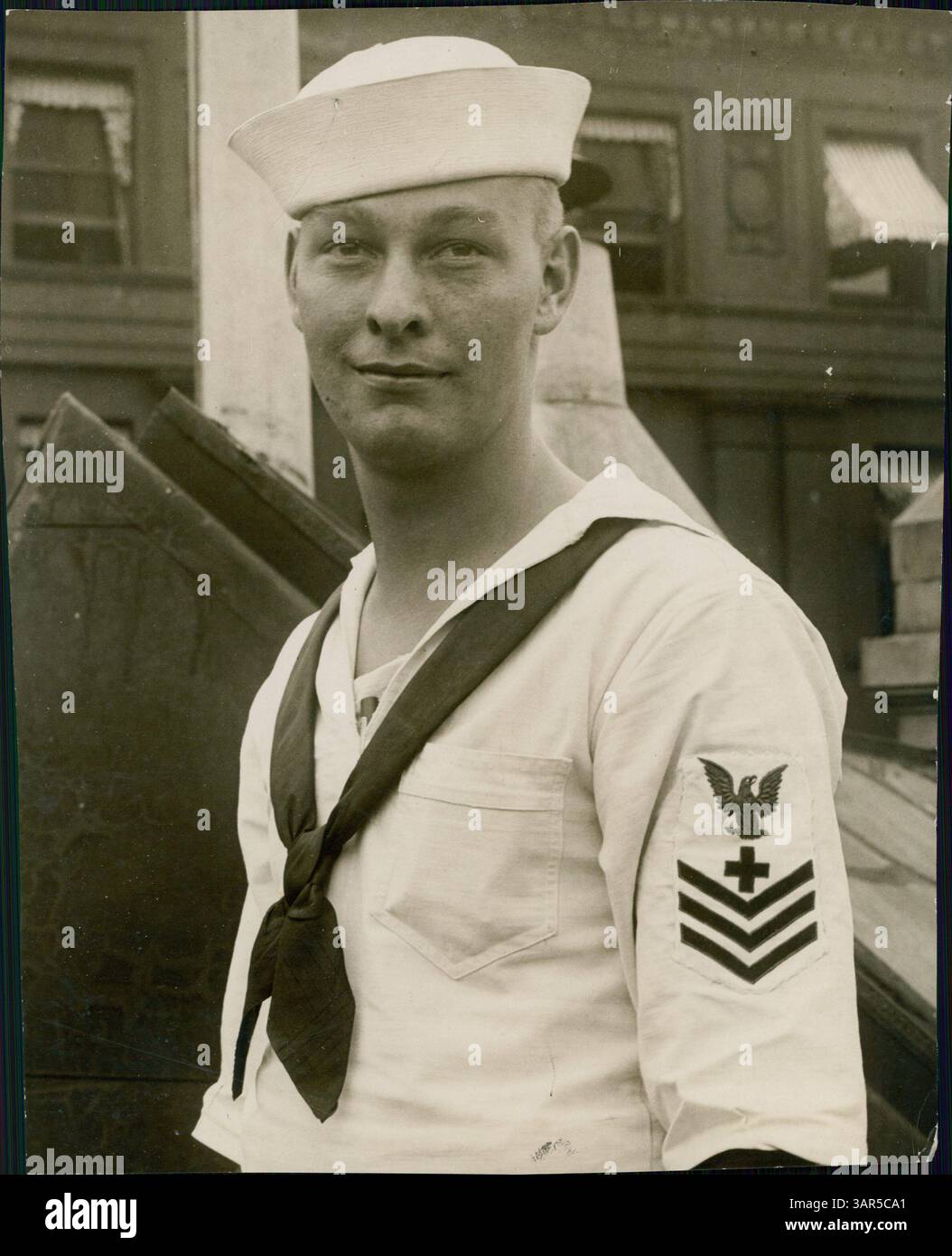 Pharmacist 1st Class Horace M. Folsom, a United States Navy member who ...