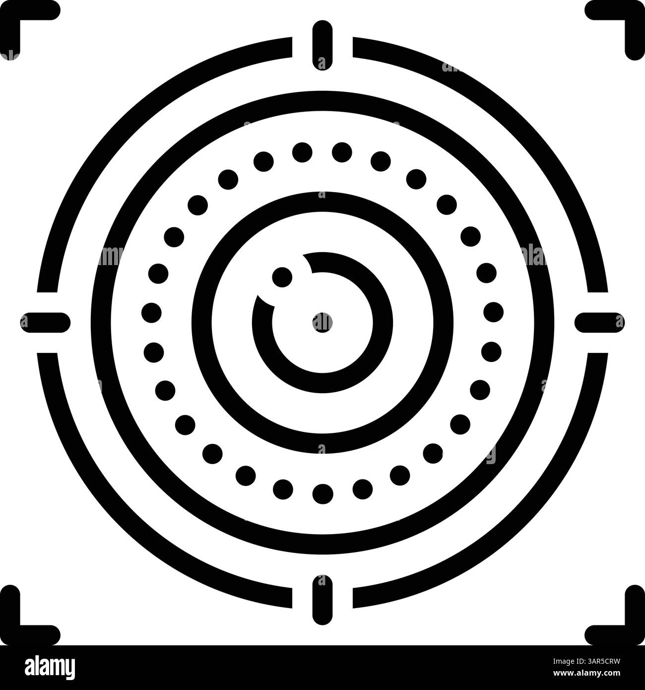 Retina scan vector Cut Out Stock Images & Pictures - Alamy