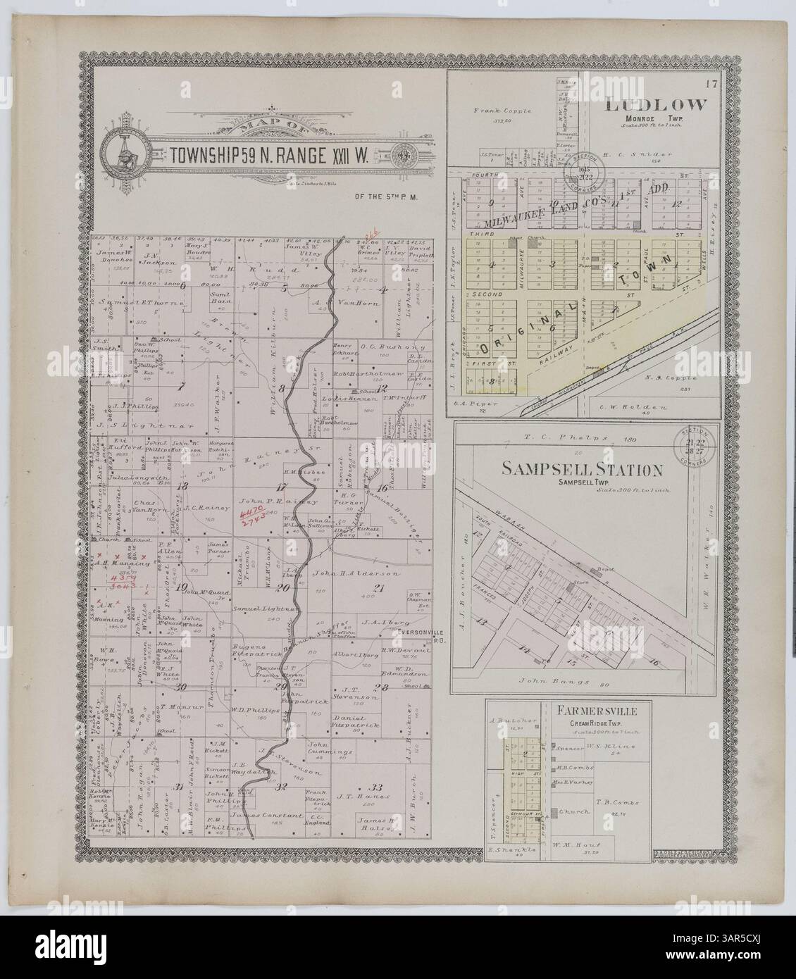 This page from the Standard Atlas of Livingston County, Missouri ...