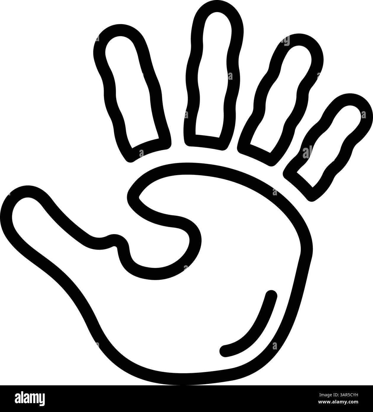 Icon for handprint, palmprint Stock Vector Image & Art - Alamy