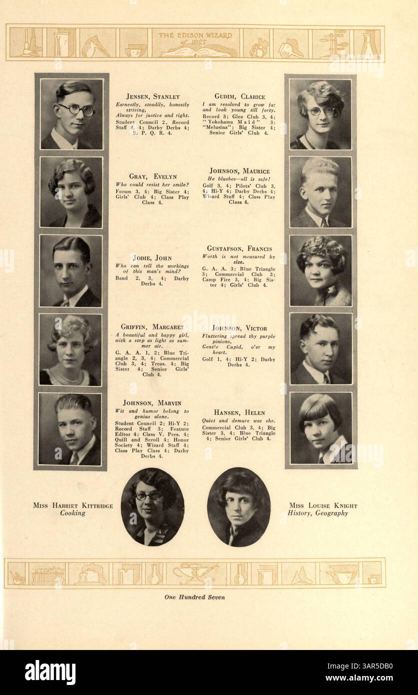 This 1927 'Wizard' Yearbook captures the 1926-1927 academic year at ...