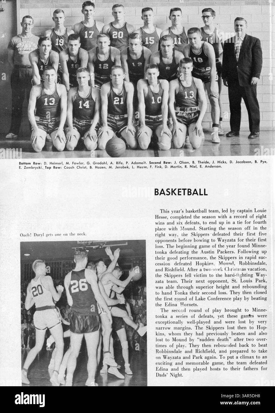 The 1957 'Voyageur' yearbook from Minnetonka High School captures the ...