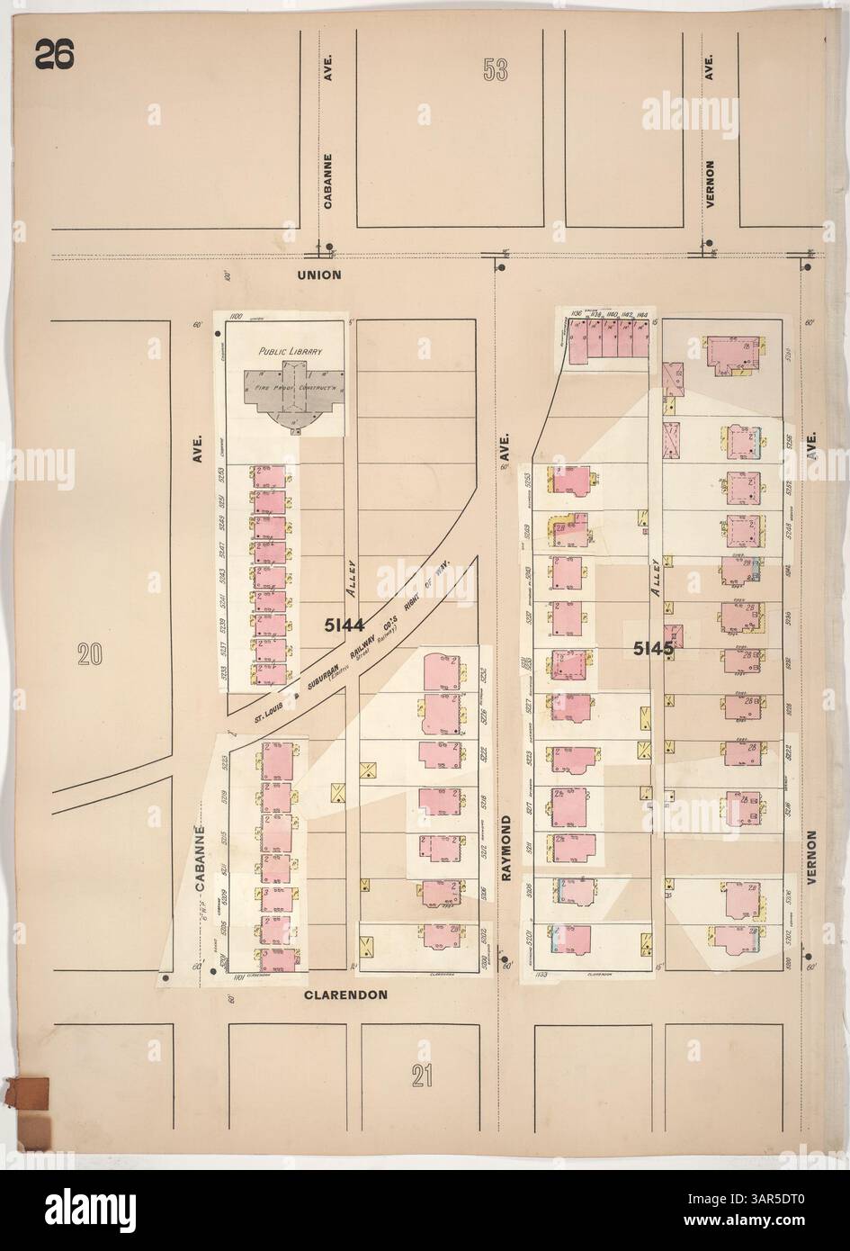 This page from Whipple's 1897 Fire Insurance Map of St. Louis ...