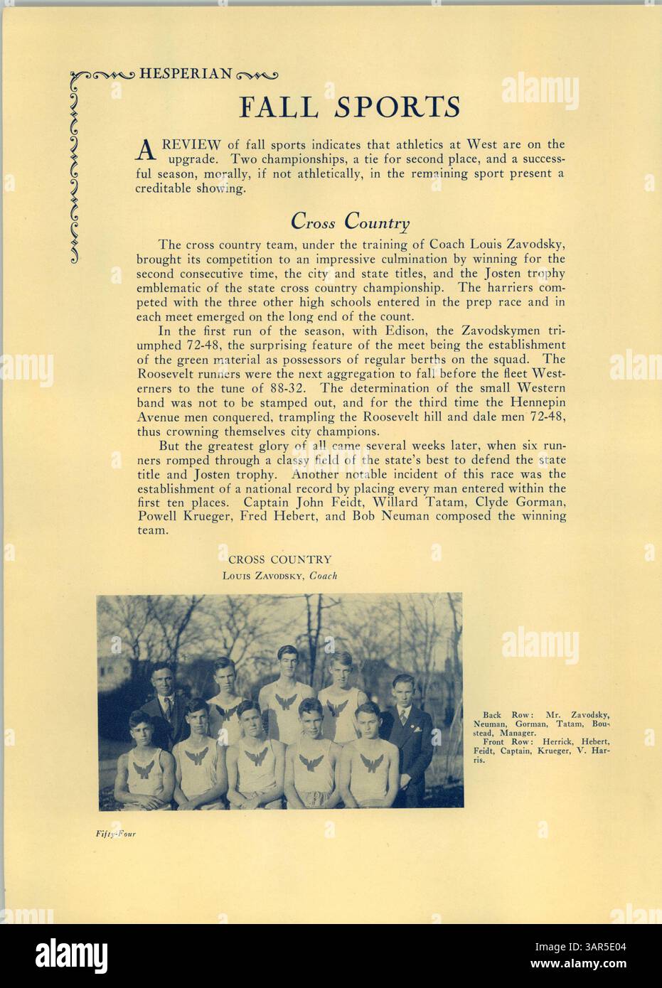 The 'Hesperian' yearbook from January 1929 at West High School features ...