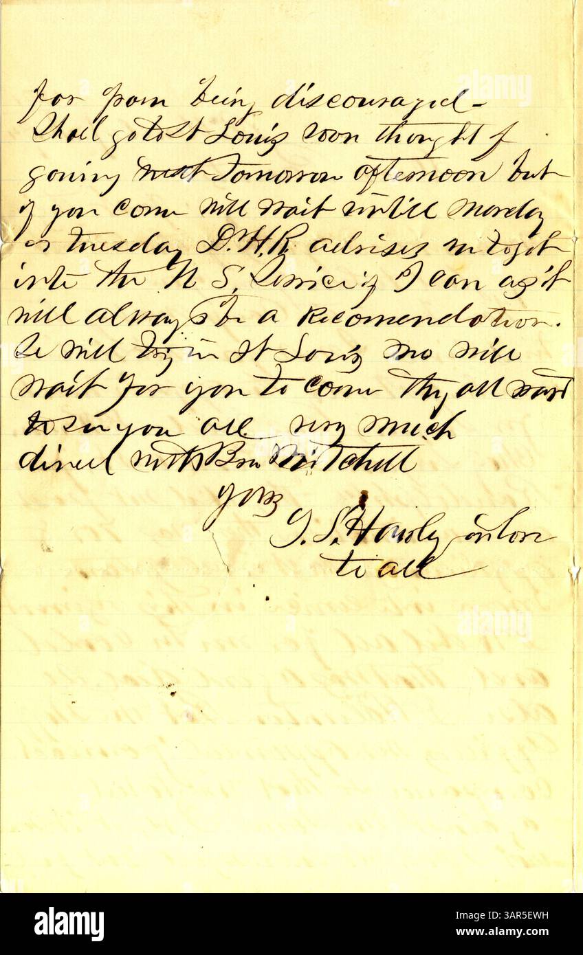 T.S. Hawley writes from Belleville, Illinois, to his parents on May 24 ...