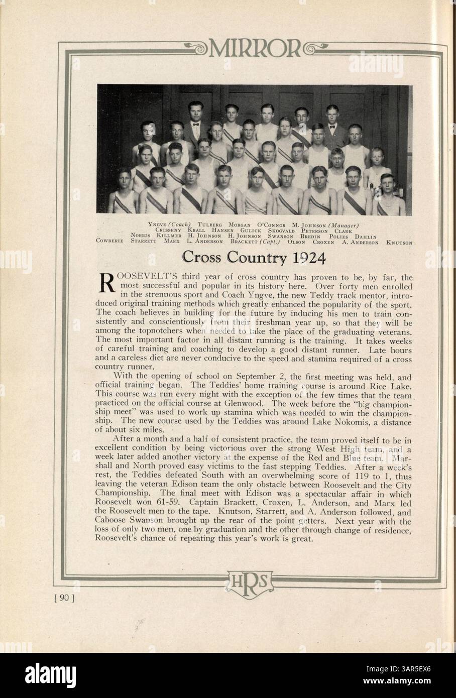 The 1925 'Mirror' yearbook from Roosevelt High School captures ...