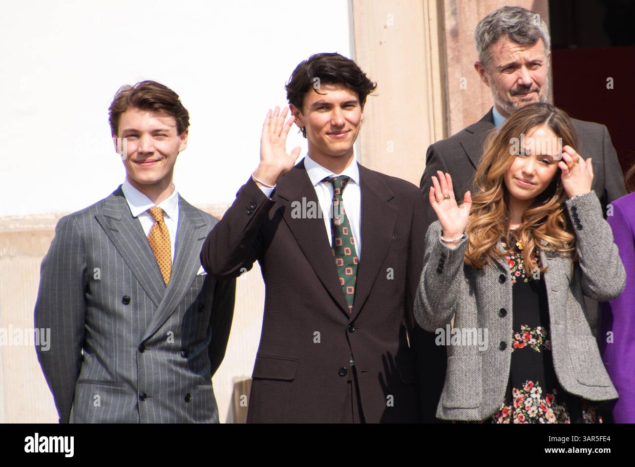 (L-R) Count Felix of Monpezat, Count Nikolai of Monpezat, Princess ...