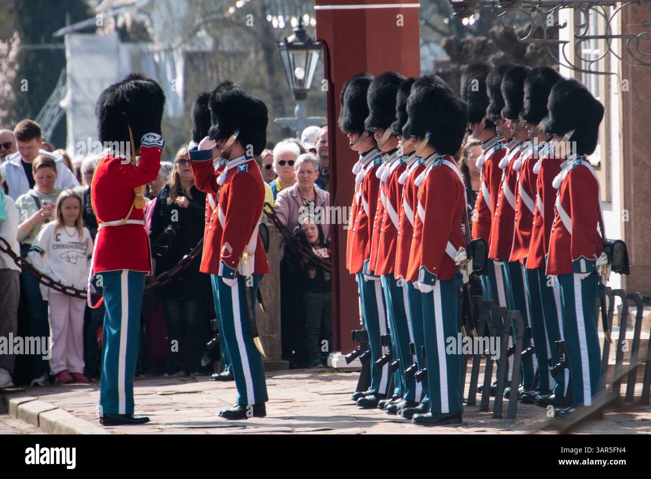 Red gala uniforms hi-res stock photography and images - Alamy