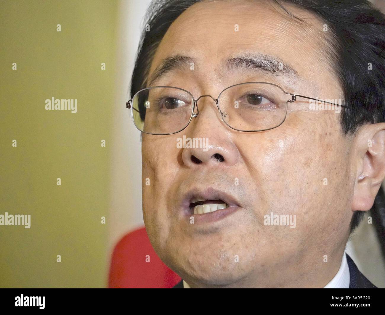 Japanese Economic Revitalization Minister Ryosei Akazawa responds to ...