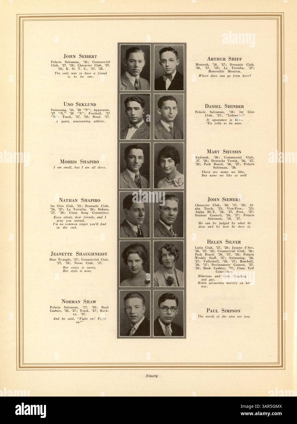 The Polaris 1928 yearbook from North High captures students, faculty ...