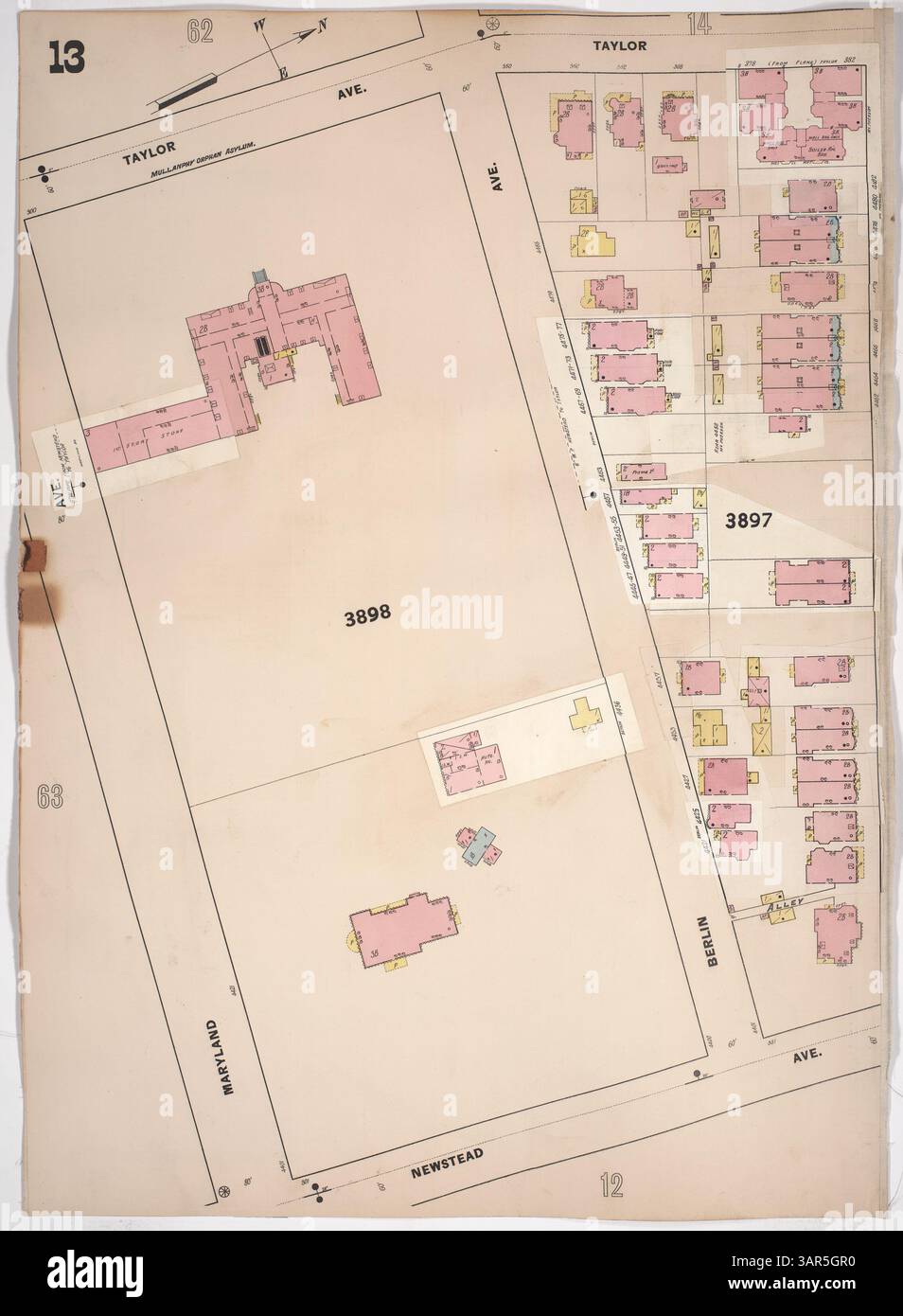 Whipple's Fire Insurance Map from 1897, Volume 6, Page 13, shows ...