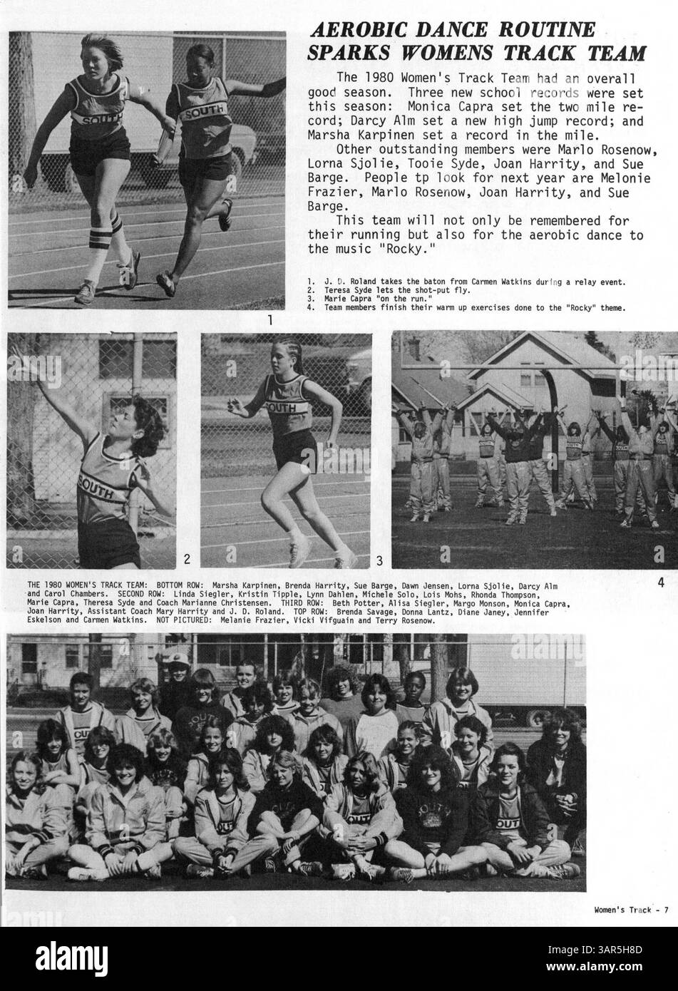 The 1980 South High Yearbook captures the school year's important ...