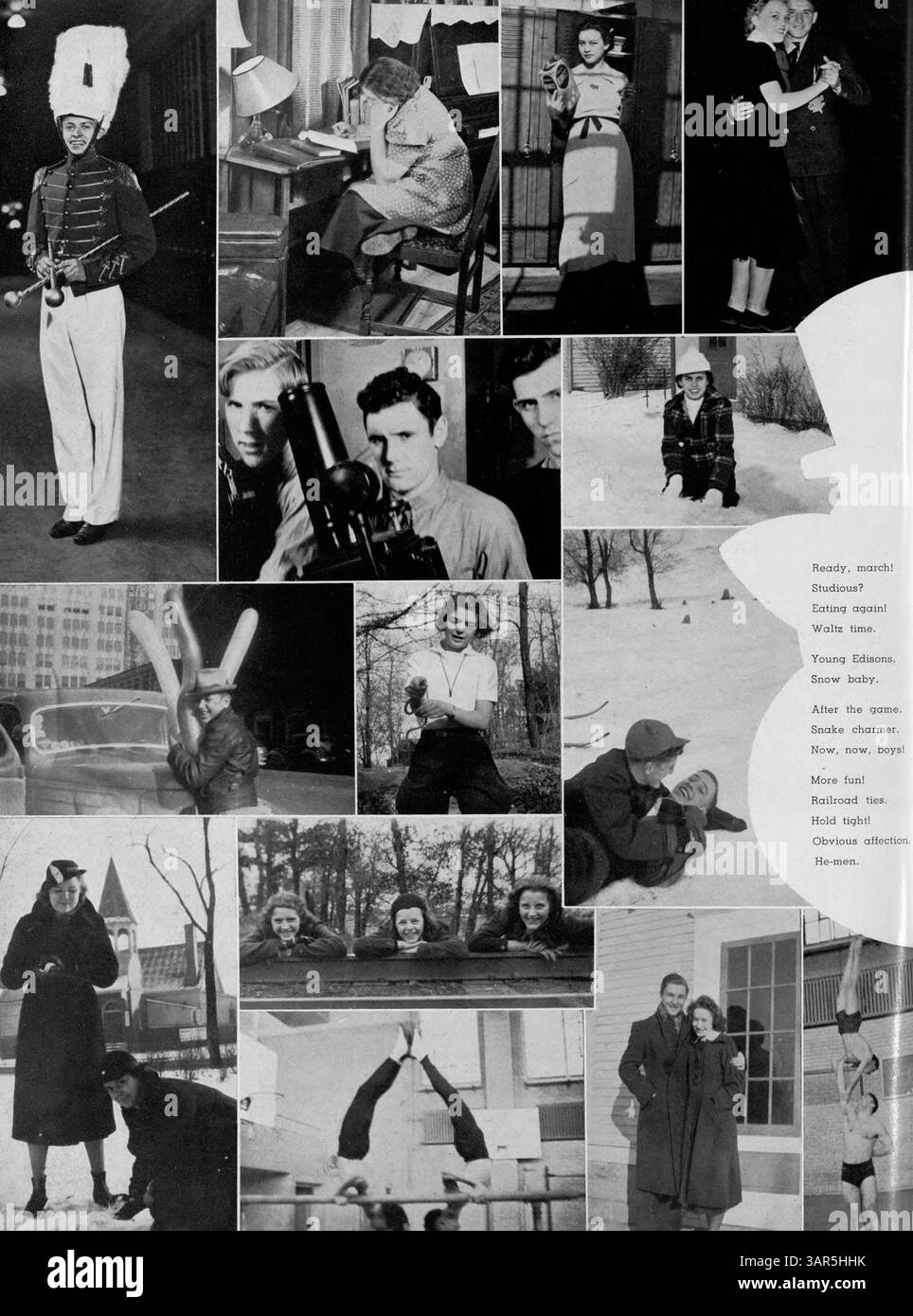 This 1938 high school yearbook documents the achievements of students ...