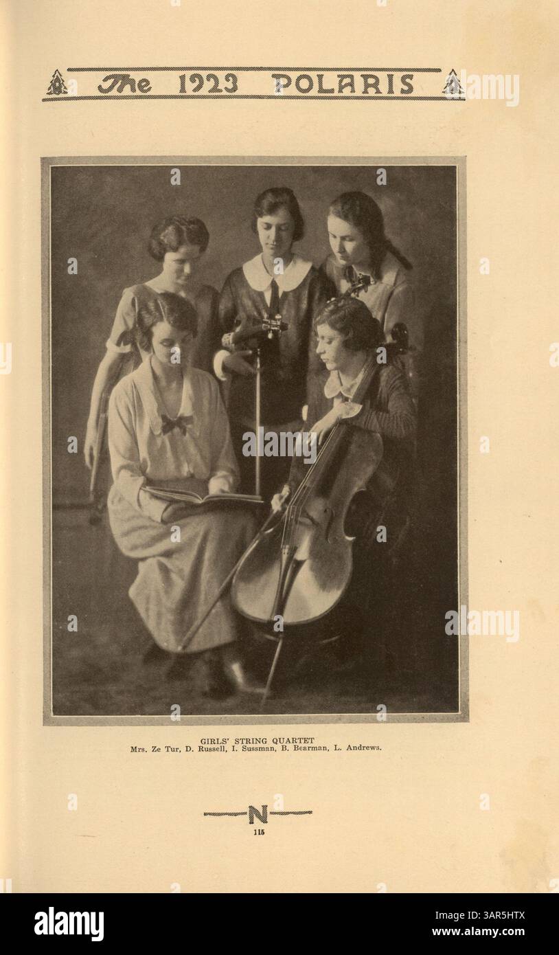 The 1923 North High Yearbook, 'Polaris', documents the students ...