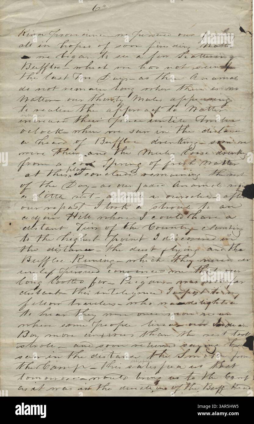 Major Alexander Culbertson’s 1870 journal recounts his journey from the ...