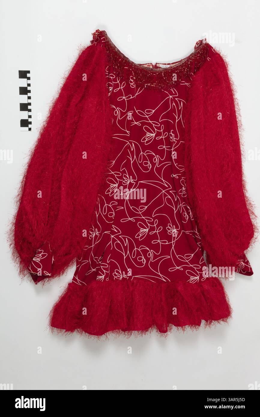 This red dress, worn by drag artist Joe Klein under the stage name ...