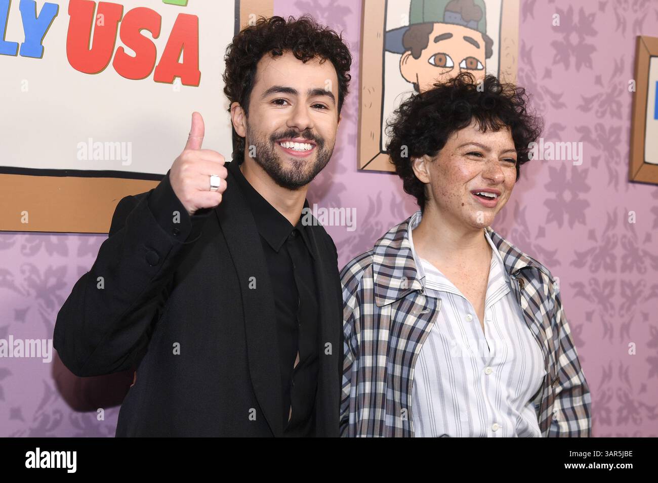 New York, USA. 16th Apr, 2025. (L-R) Ramy Youssef and Alia Shawkat ...