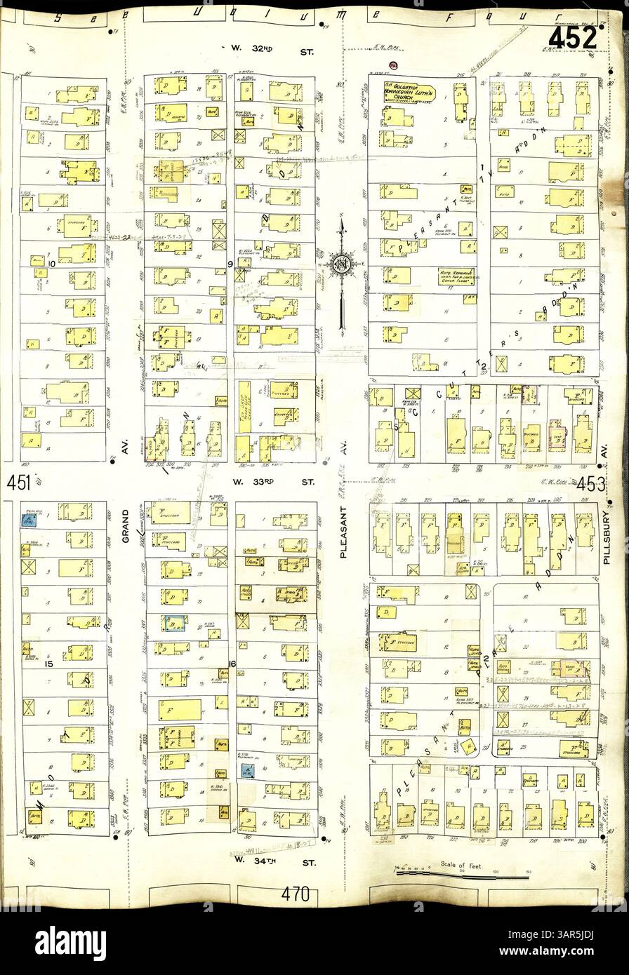 Volume 5 of the Sanborn Insurance Maps of Minneapolis includes detailed ...