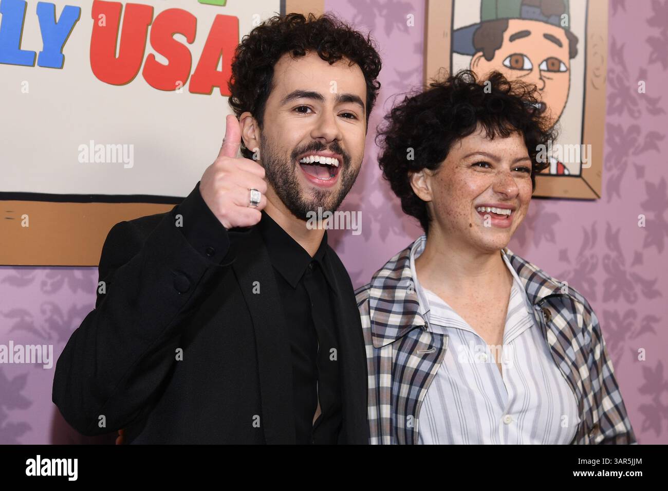 New York, USA. 16th Apr, 2025. (L-R) Ramy Youssef and Alia Shawkat ...