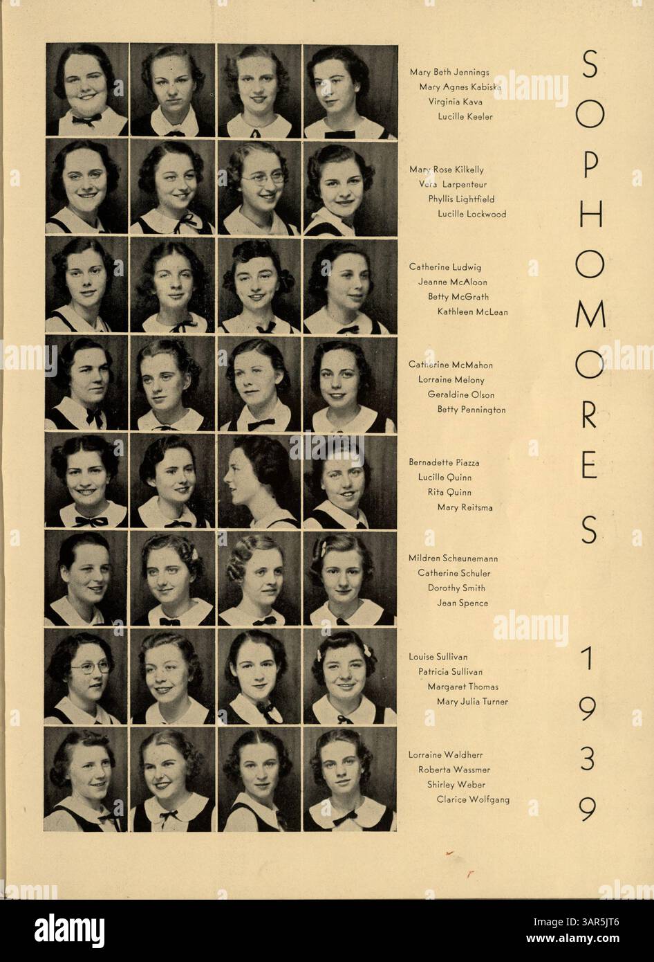 This St. Margaret's Academy Yearbook from 1937 includes portraits of ...