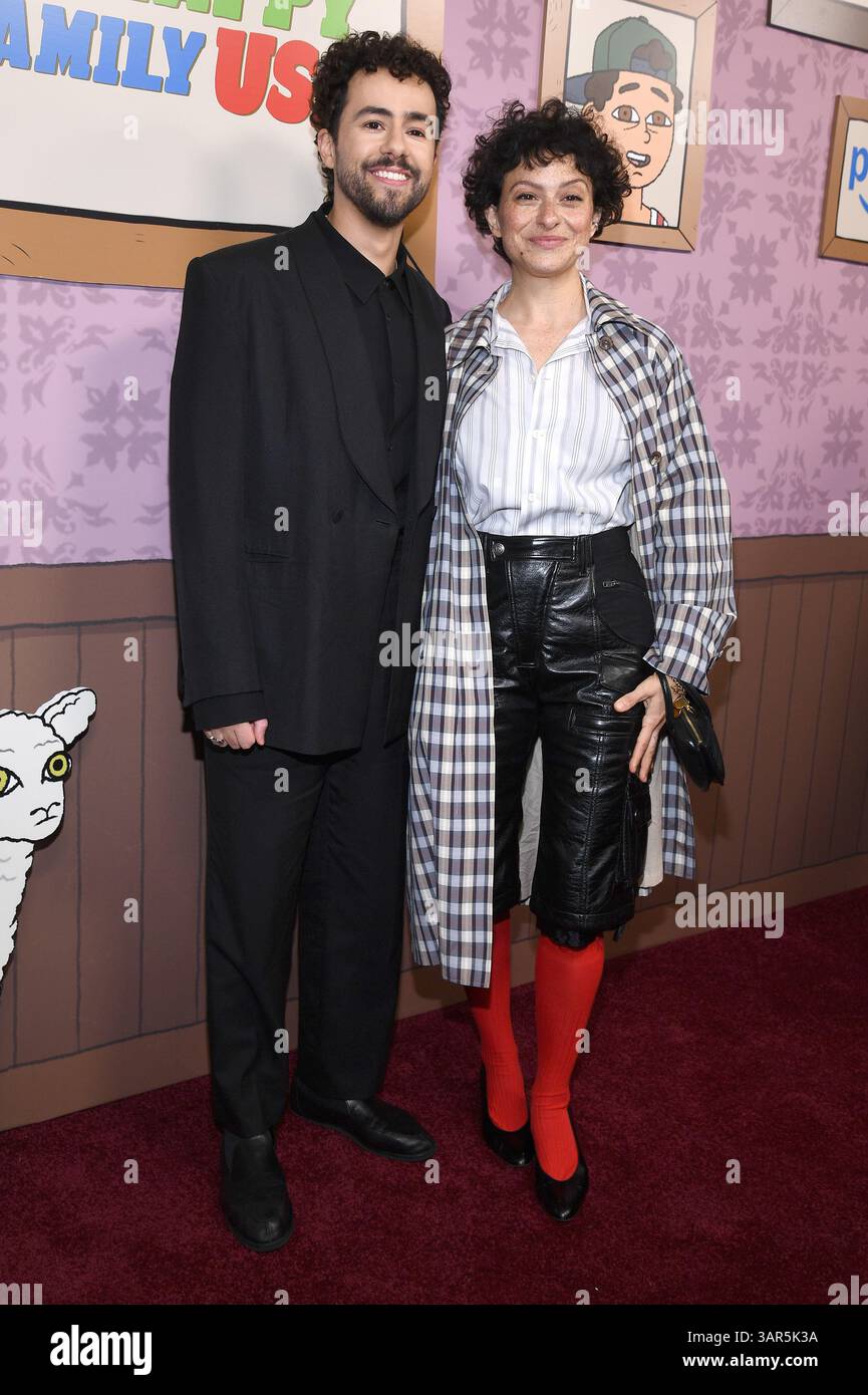 New York, USA. 16th Apr, 2025. (L-R) Ramy Youssef and Alia Shawkat ...