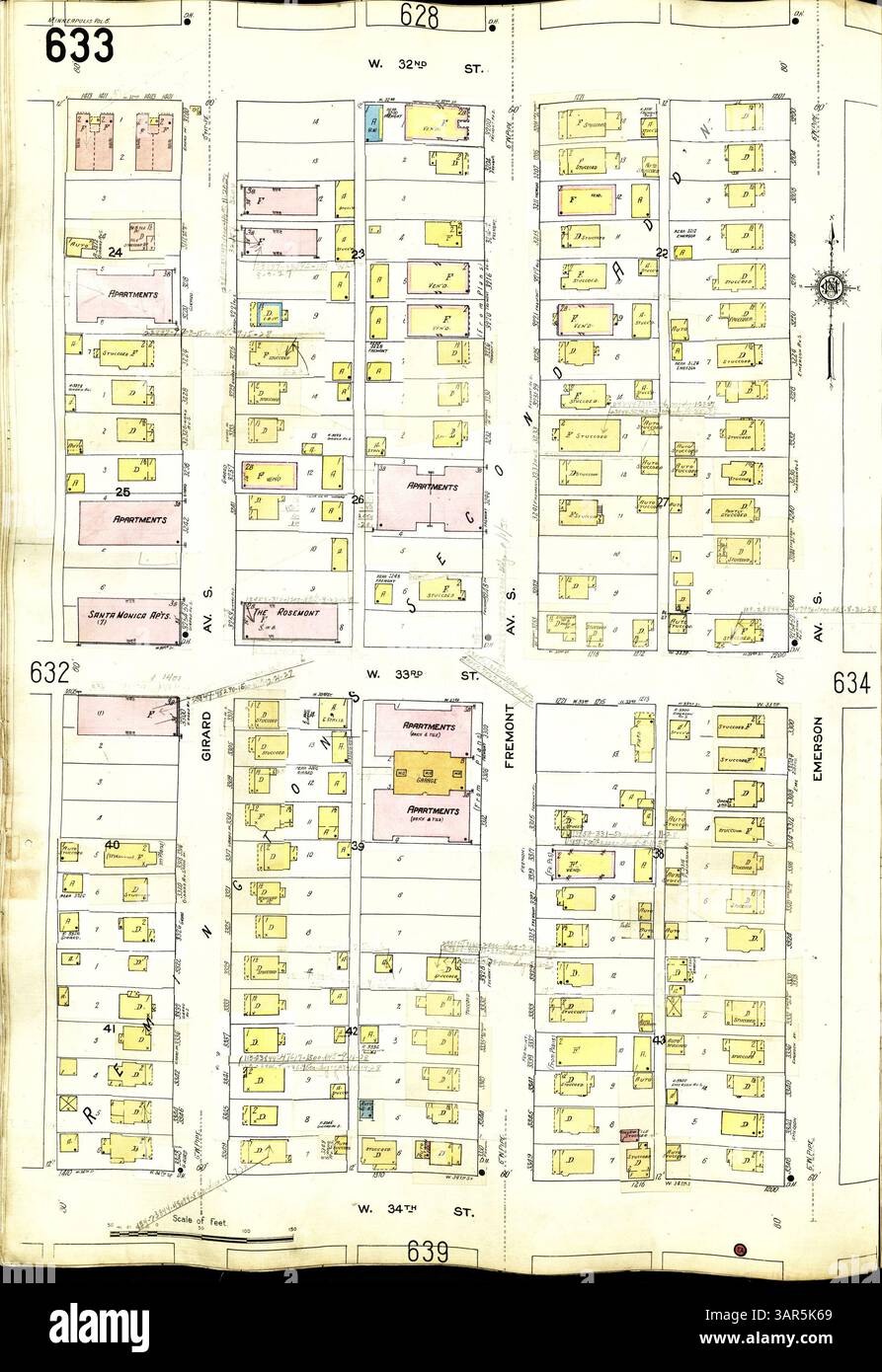 The 1912 to 1930 Sanborn Insurance Maps provide detailed documentation ...