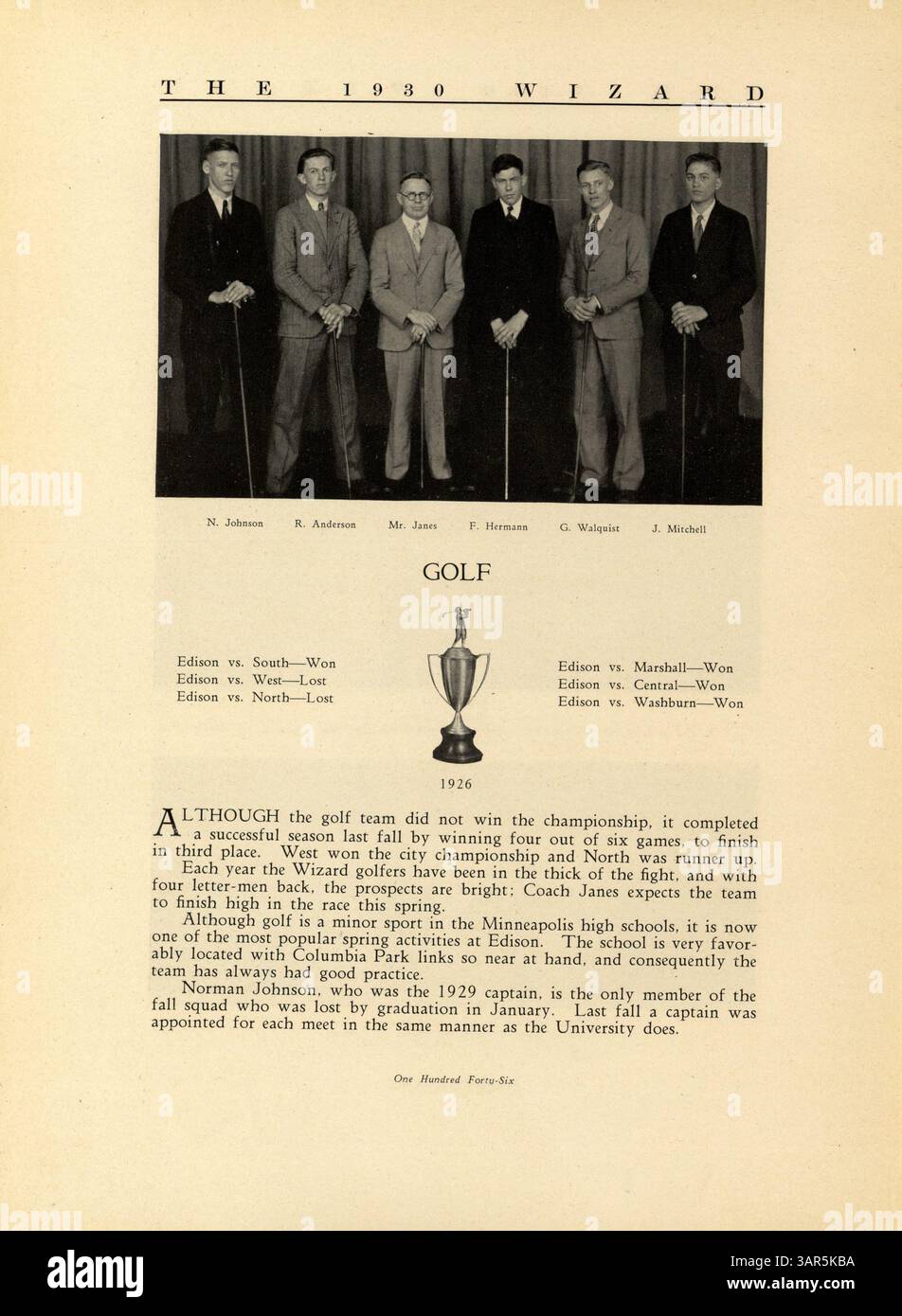 The 'Wizard' Yearbook from 1930 documents the highlights of the 1929 ...