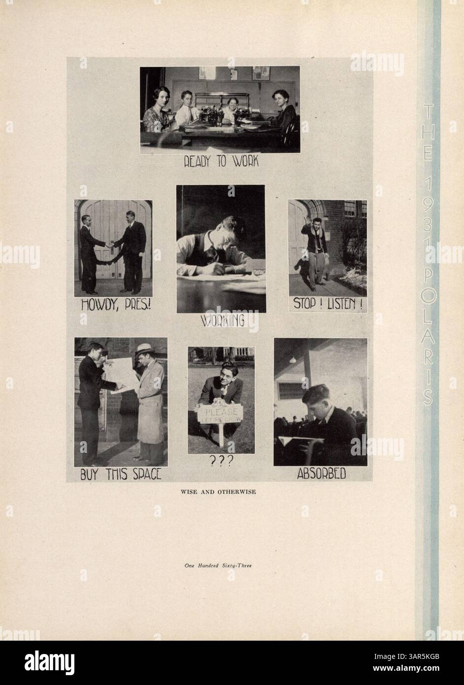 This 1931 yearbook from North High School, titled Polaris, documents ...