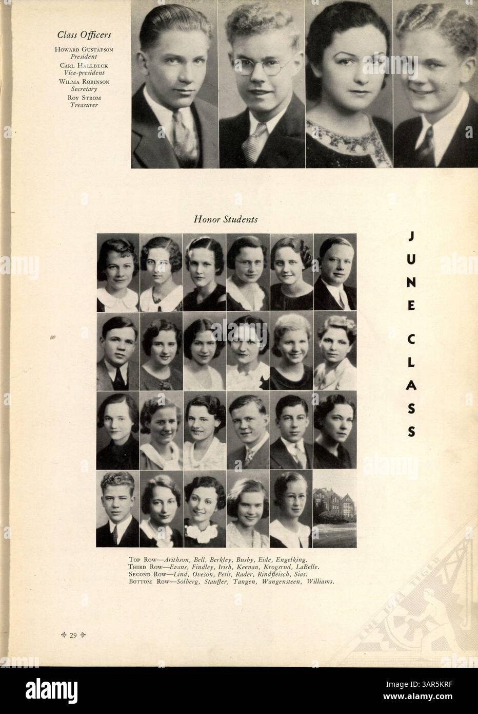 The 1934 South High School yearbook, Tiger, documents the student body ...
