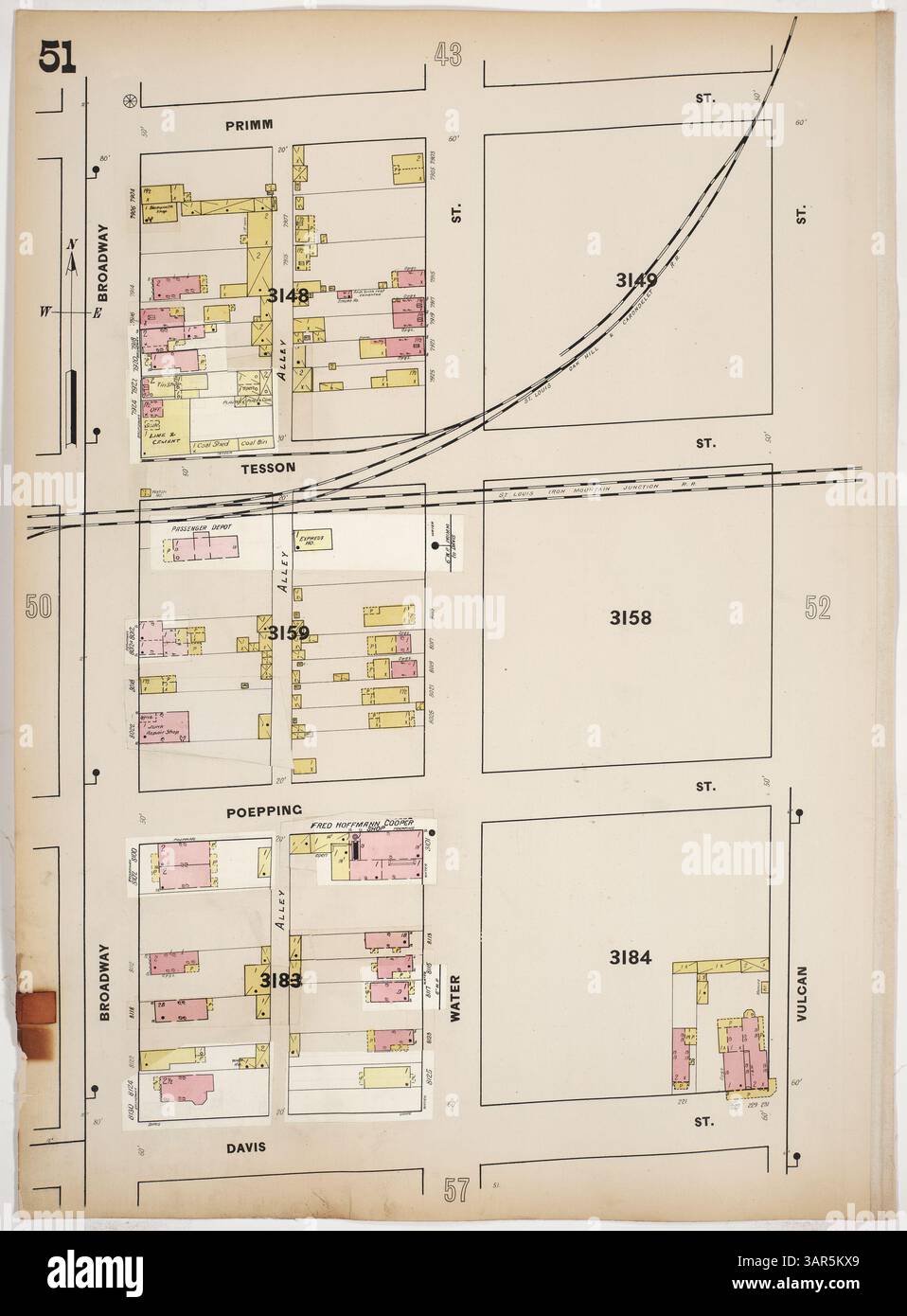 This 1898 fire insurance map from Whipple’s Fire Insurance series ...