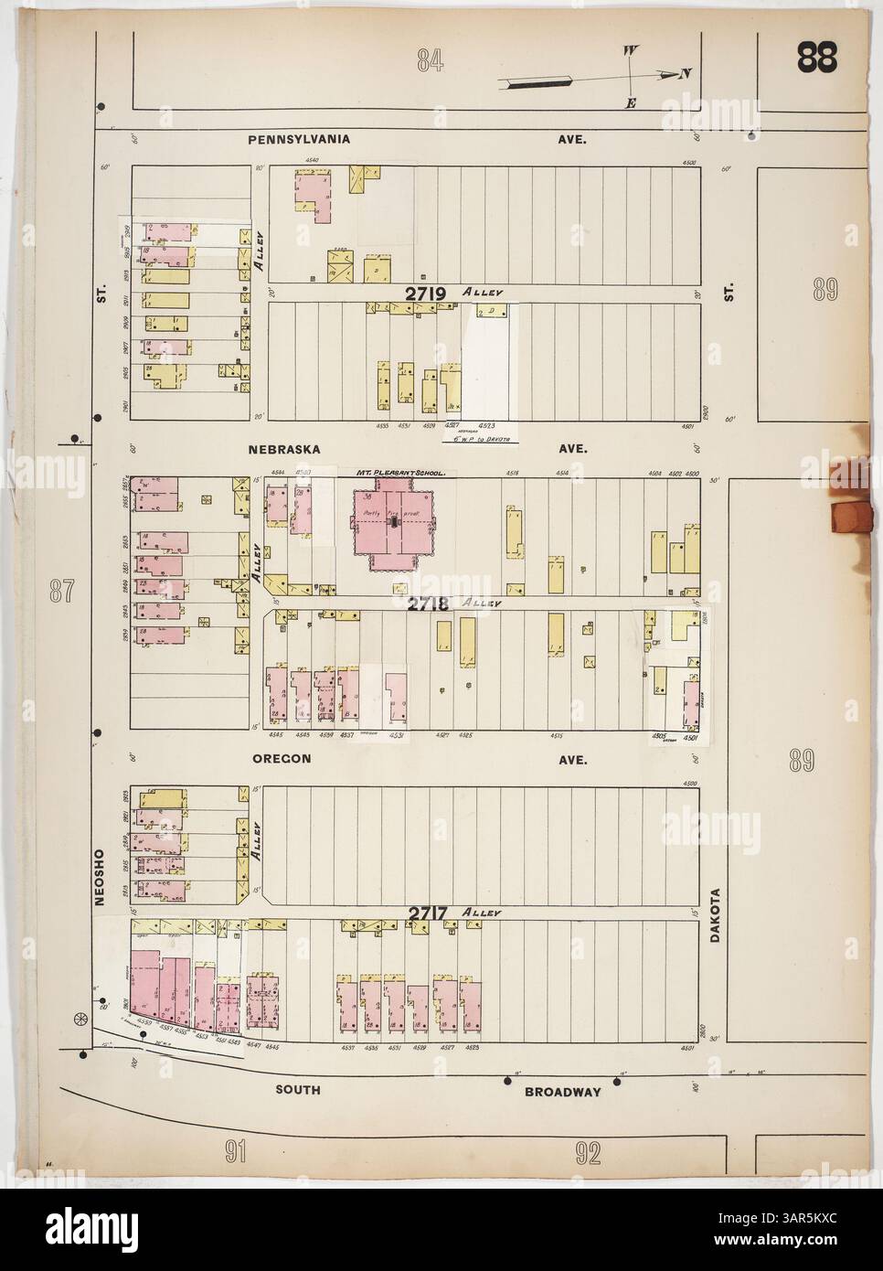 Page 88 of Whipple's Fire Insurance Map of St. Louis, dated 1898 ...