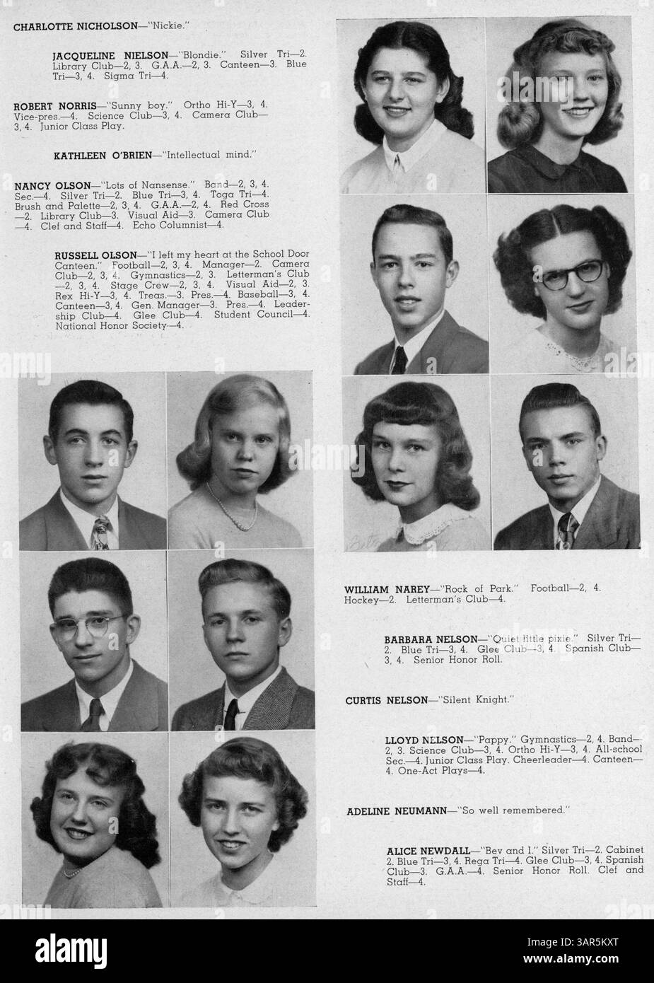 This 1949 Echowan yearbook from St. Louis Park High School captures the ...