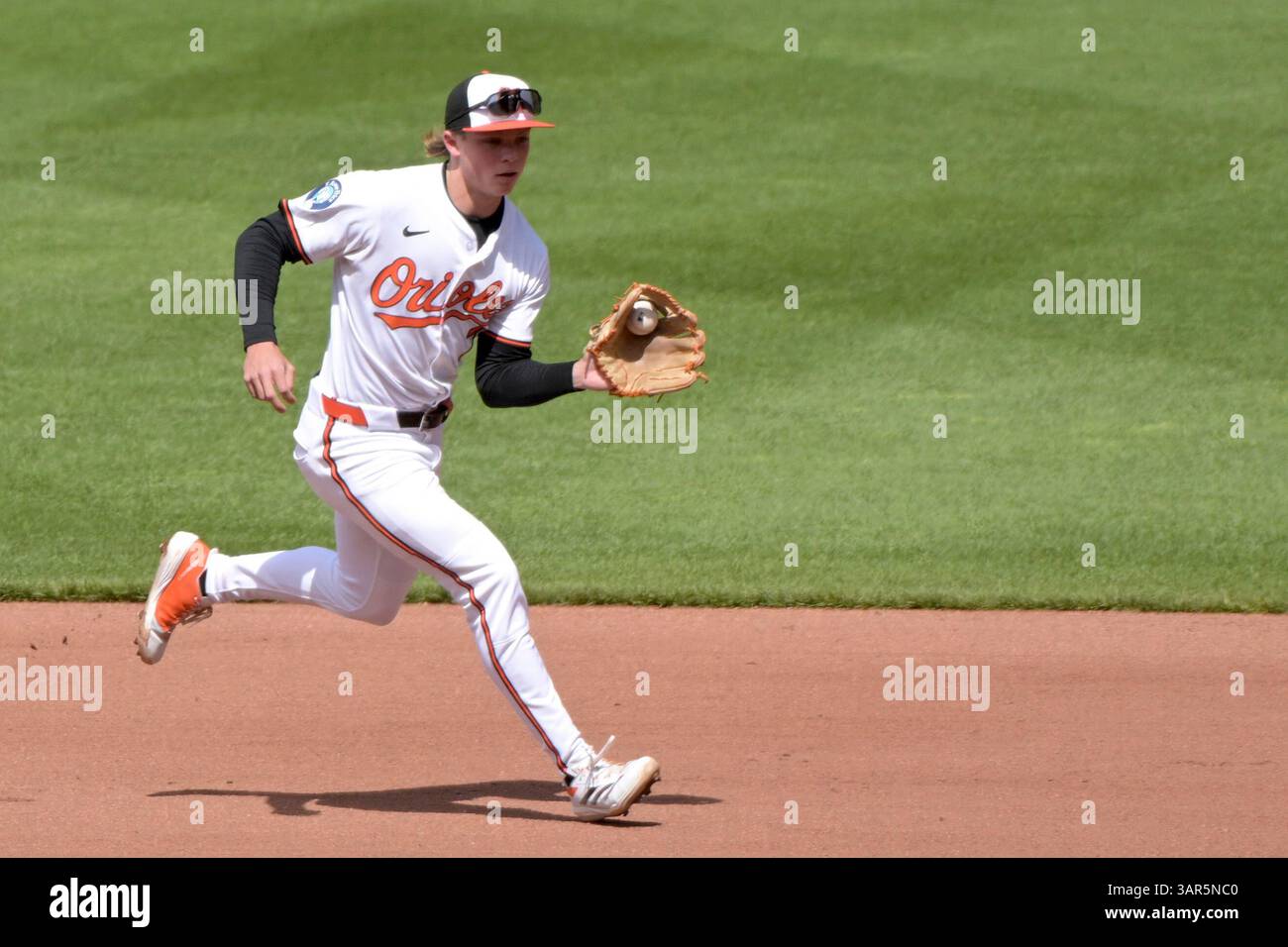 BALTIMORE, MD - APRIL 13: Baltimore Orioles second baseman Jackson ...