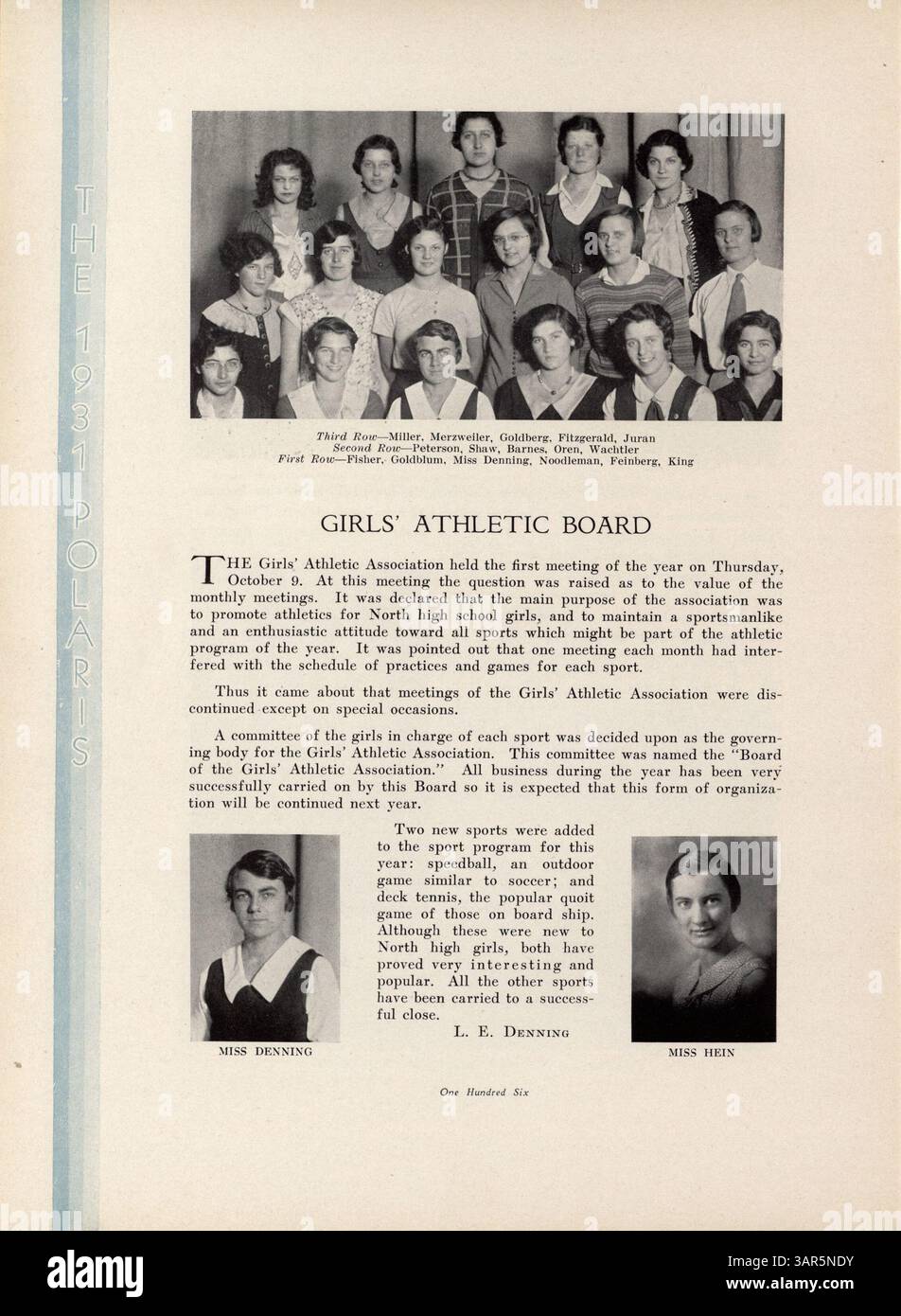 The 'Polaris 1931' yearbook captures key moments from the 1930-1931 ...