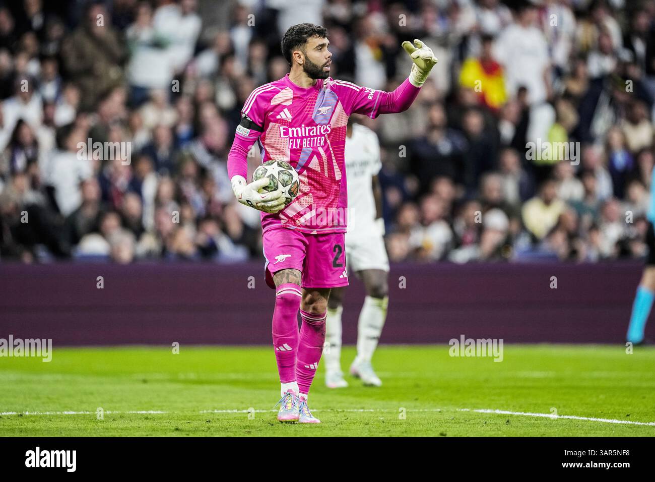 David Raya of Arsenal during the UEFA Champions League, Quarter-finals ...