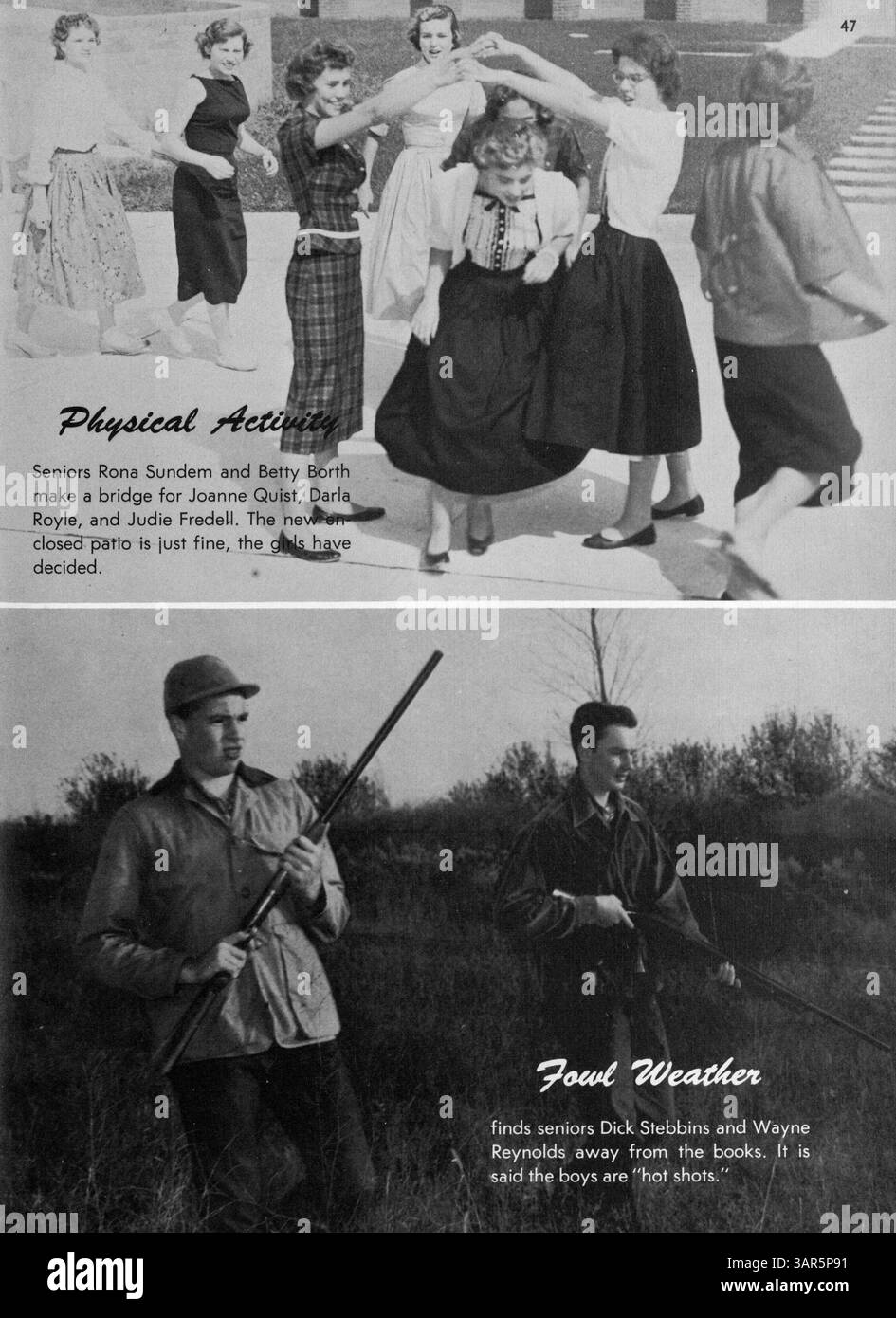 The 1958 Bear yearbook from Bloomington High School reflects the ...