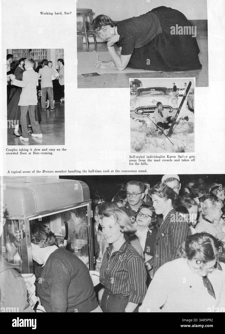 The 1957 'Voyageur' yearbook from Minnetonka High School documents the ...