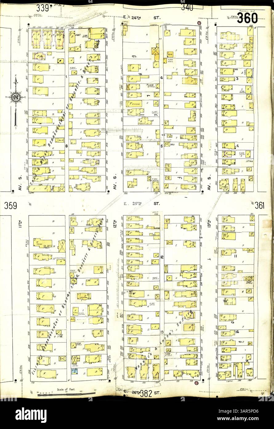 Sanborn Insurance Maps from 1912-1930 document the growth and ...