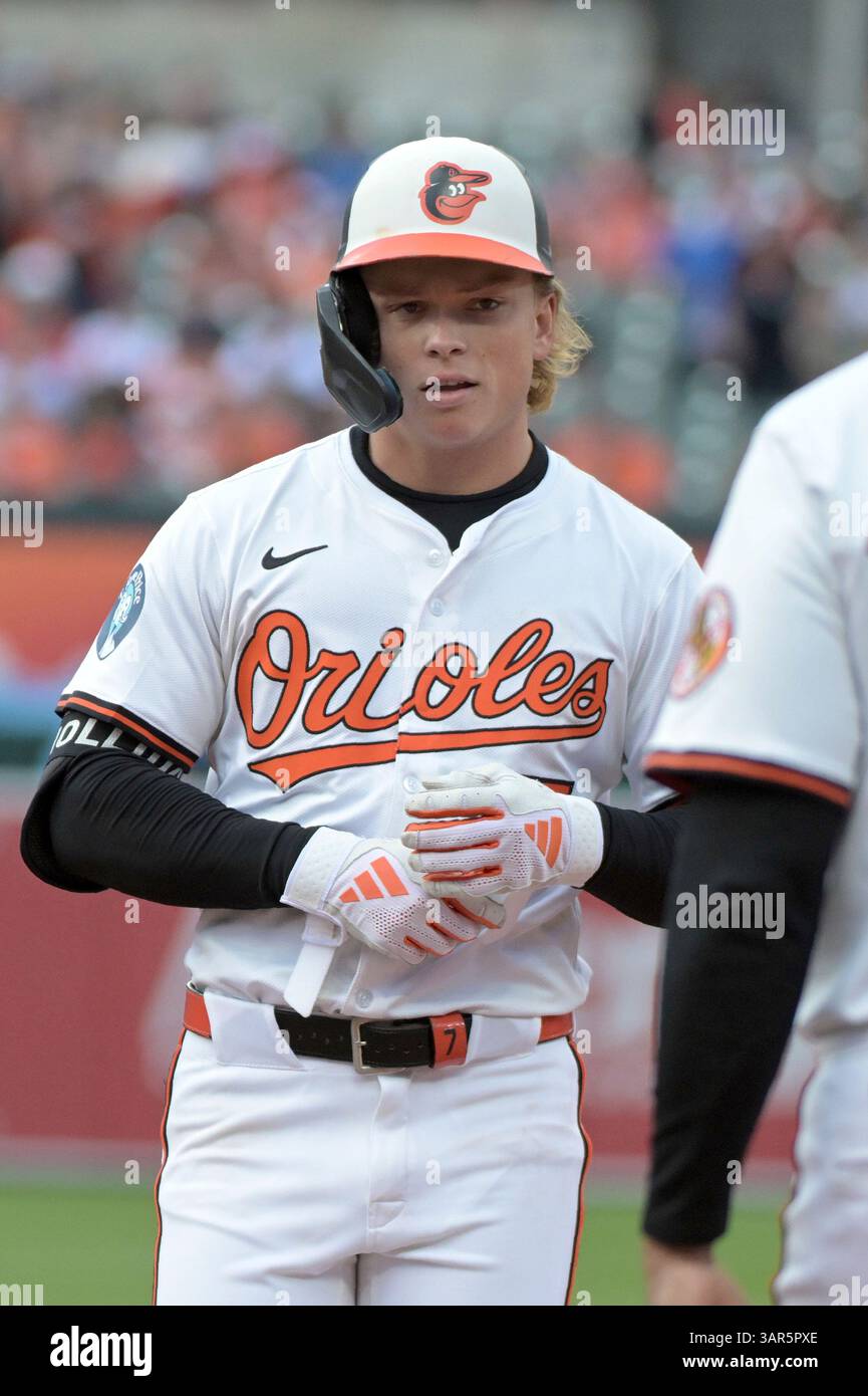 BALTIMORE, MD - APRIL 13: Baltimore Orioles second baseman Jackson ...