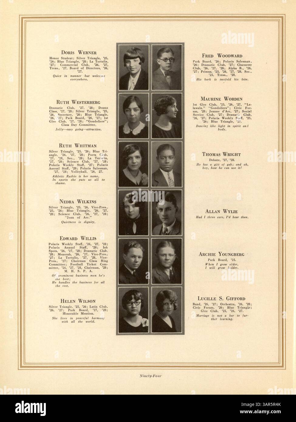 This 'Polaris' yearbook from 1928 captures the key events and people at ...