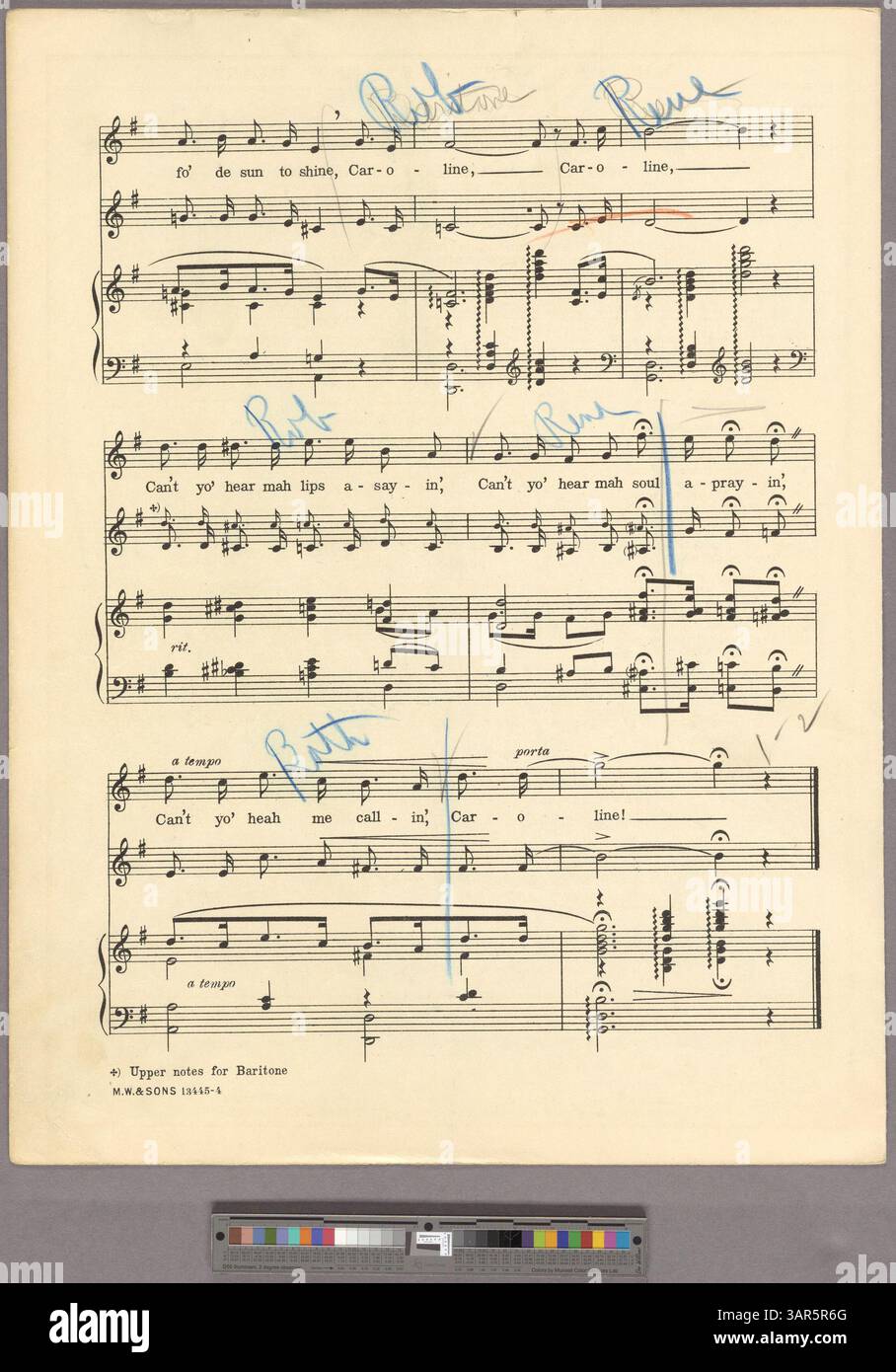 This song, 'Can't Yo' Heah Me Callin' Caroline,' sung by George ...