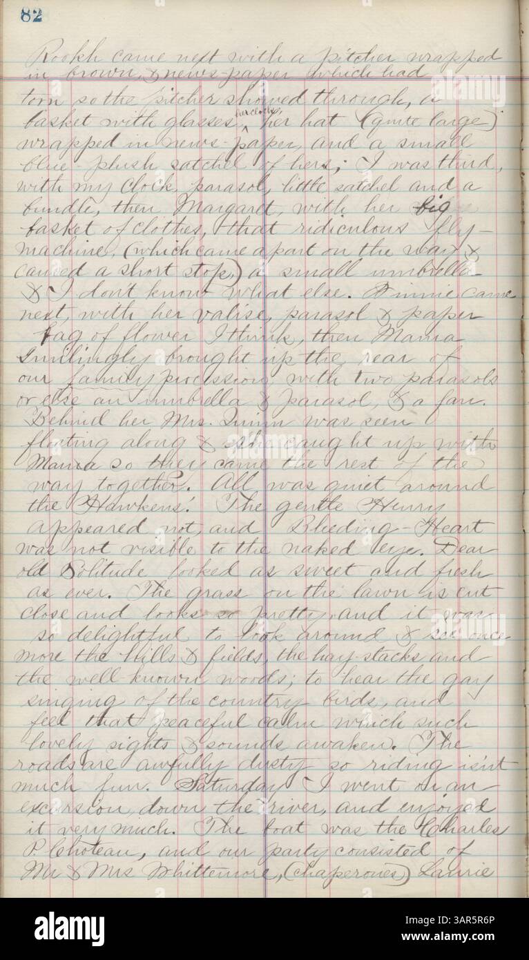 Clara Mitchell’s diary from March 25 to August 31, 1886, preserved in ...