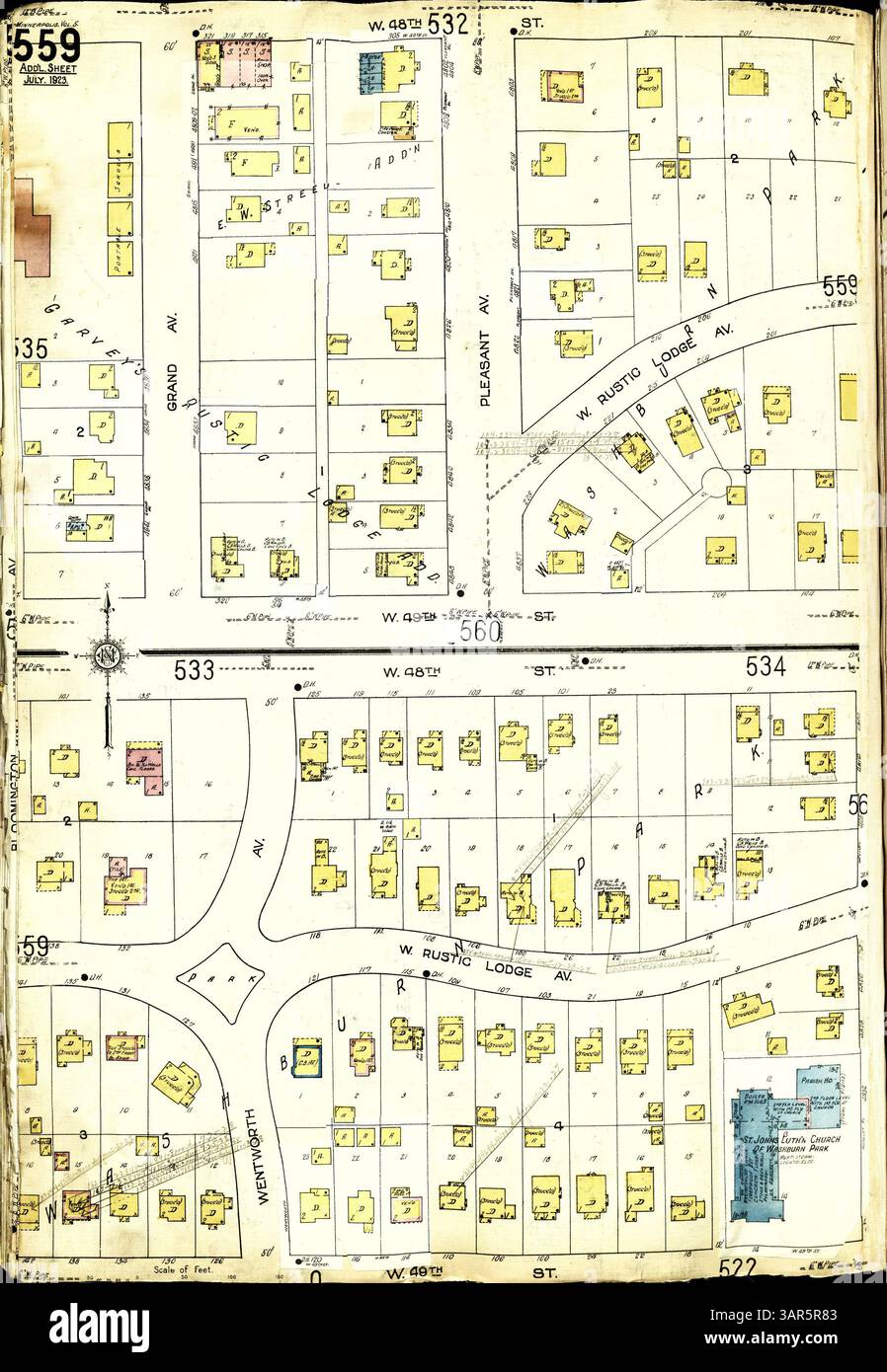 This collection of Sanborn fire insurance maps documents the growth and ...