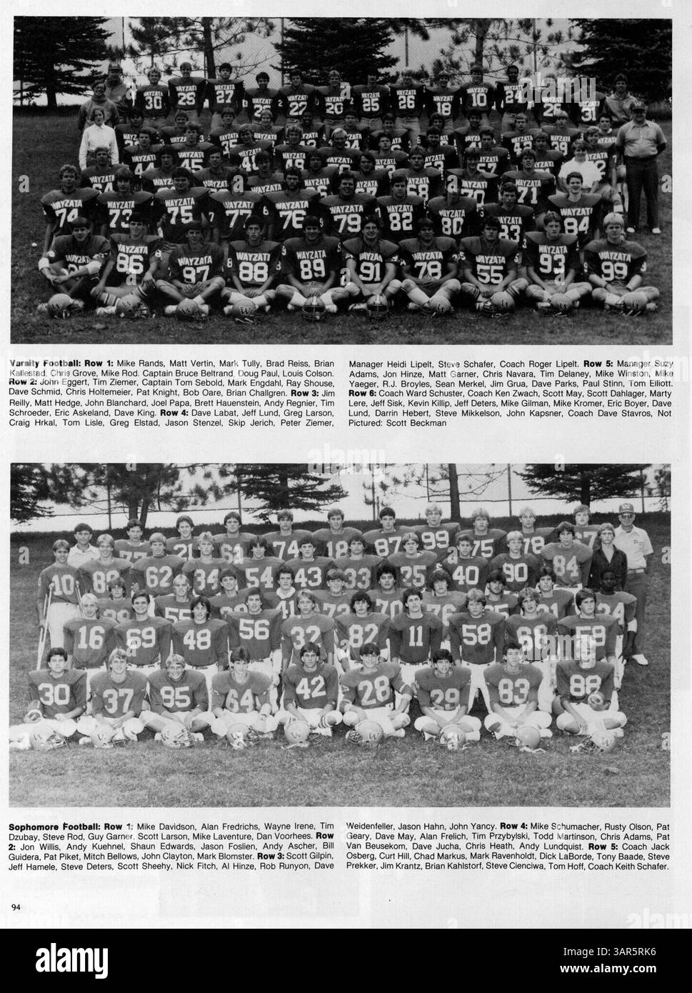 Wayzata High School’s 1985 Wayako yearbook reflects the essence of the ...