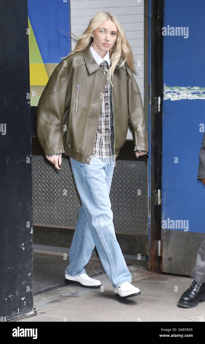 New York, NY, USA. 16th Apr, 2025. Paige Bueckers seen at Good Morning ...