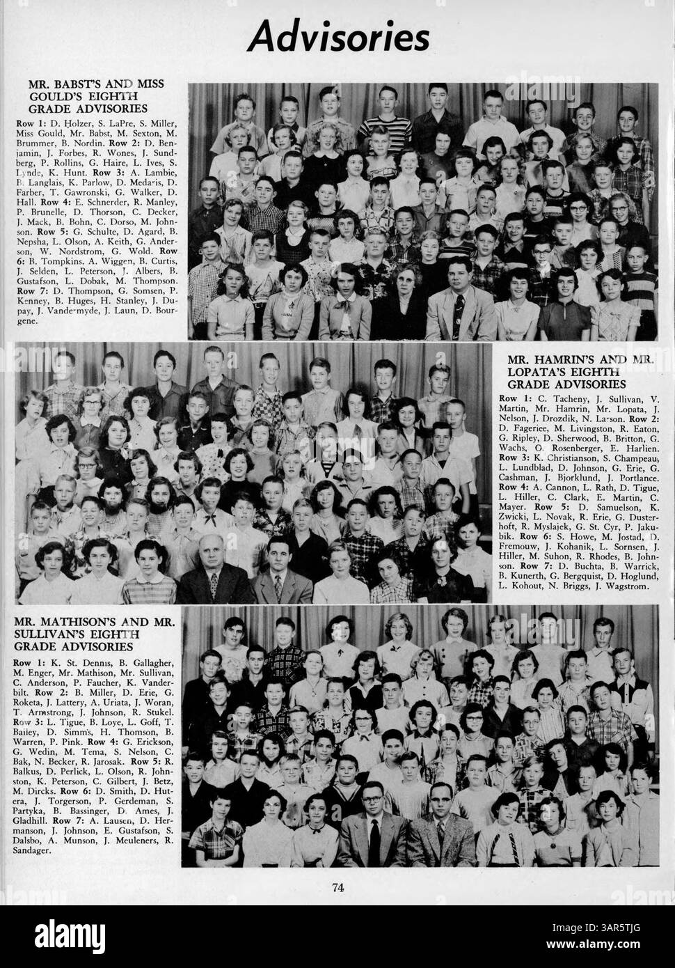 The 1954 edition of the Edison High School Yearbook, Wizard, captures ...
