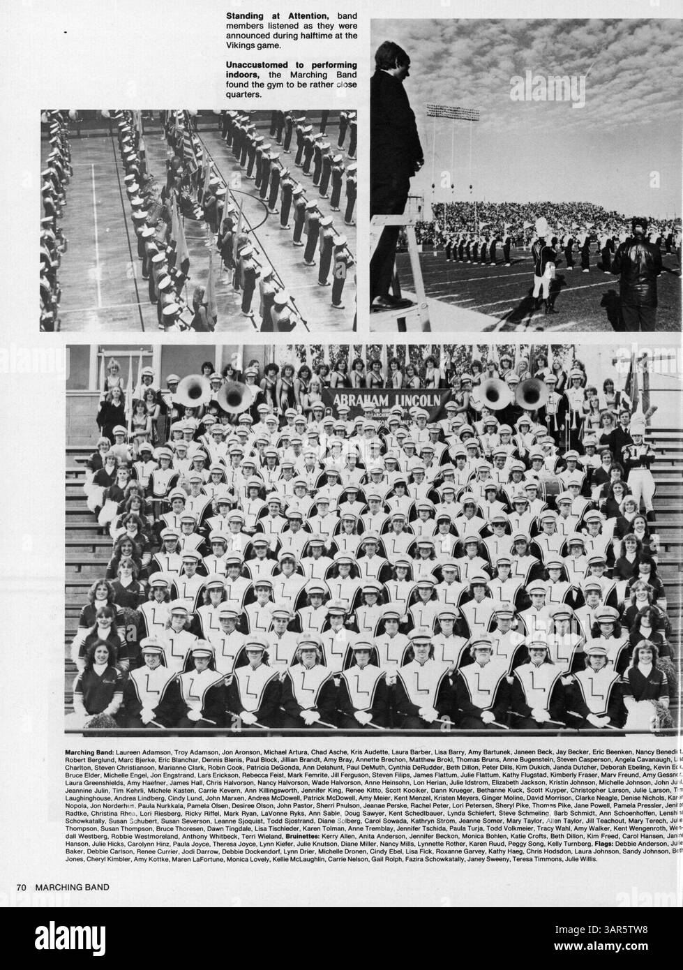 Lincoln High School's 1981 yearbook features documentation of students ...