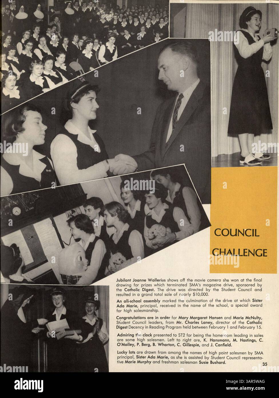 The 1957 yearbook of St. Margaret's Academy captures the key moments of ...